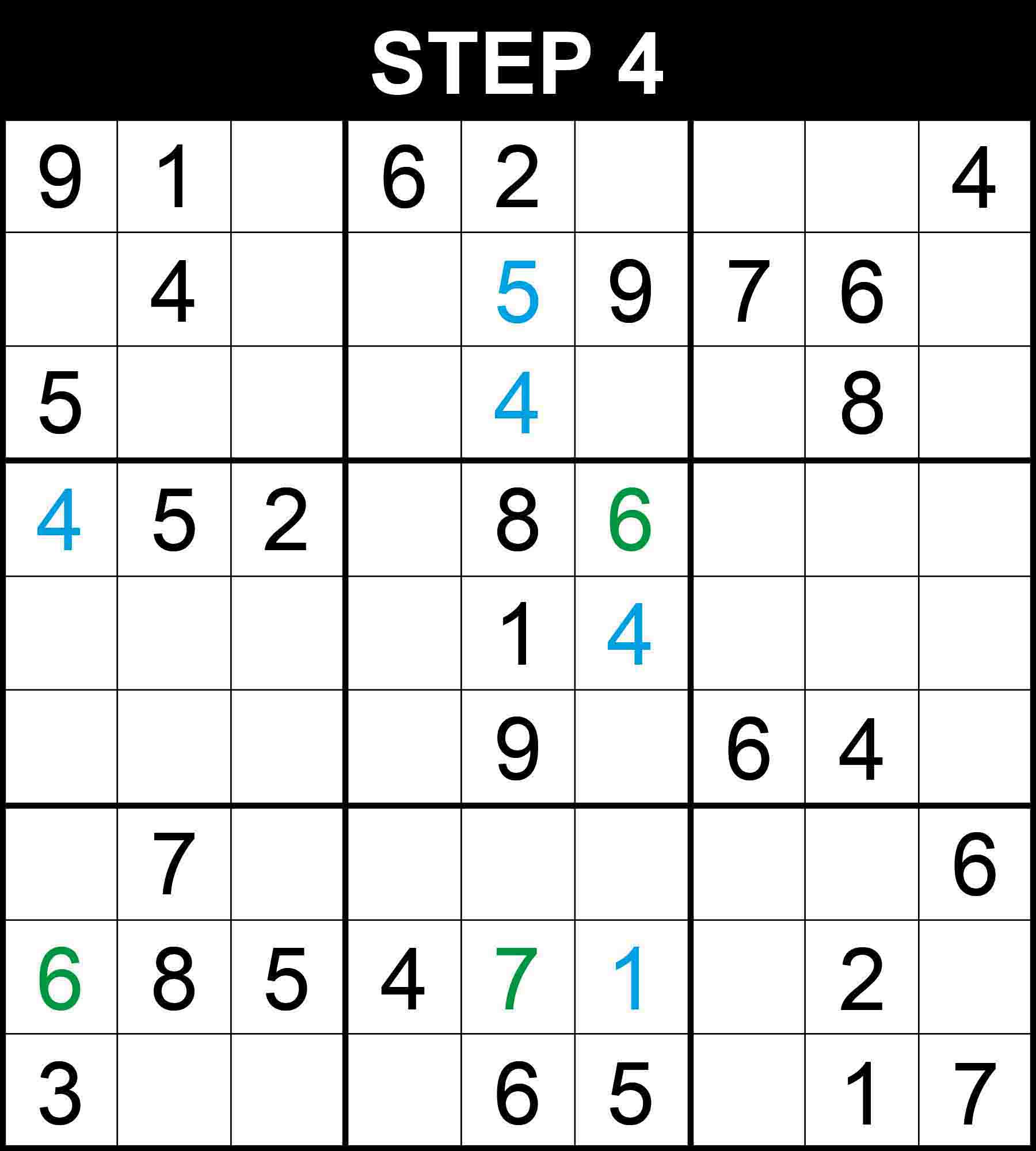 Step-by-Step Sudoku Solution