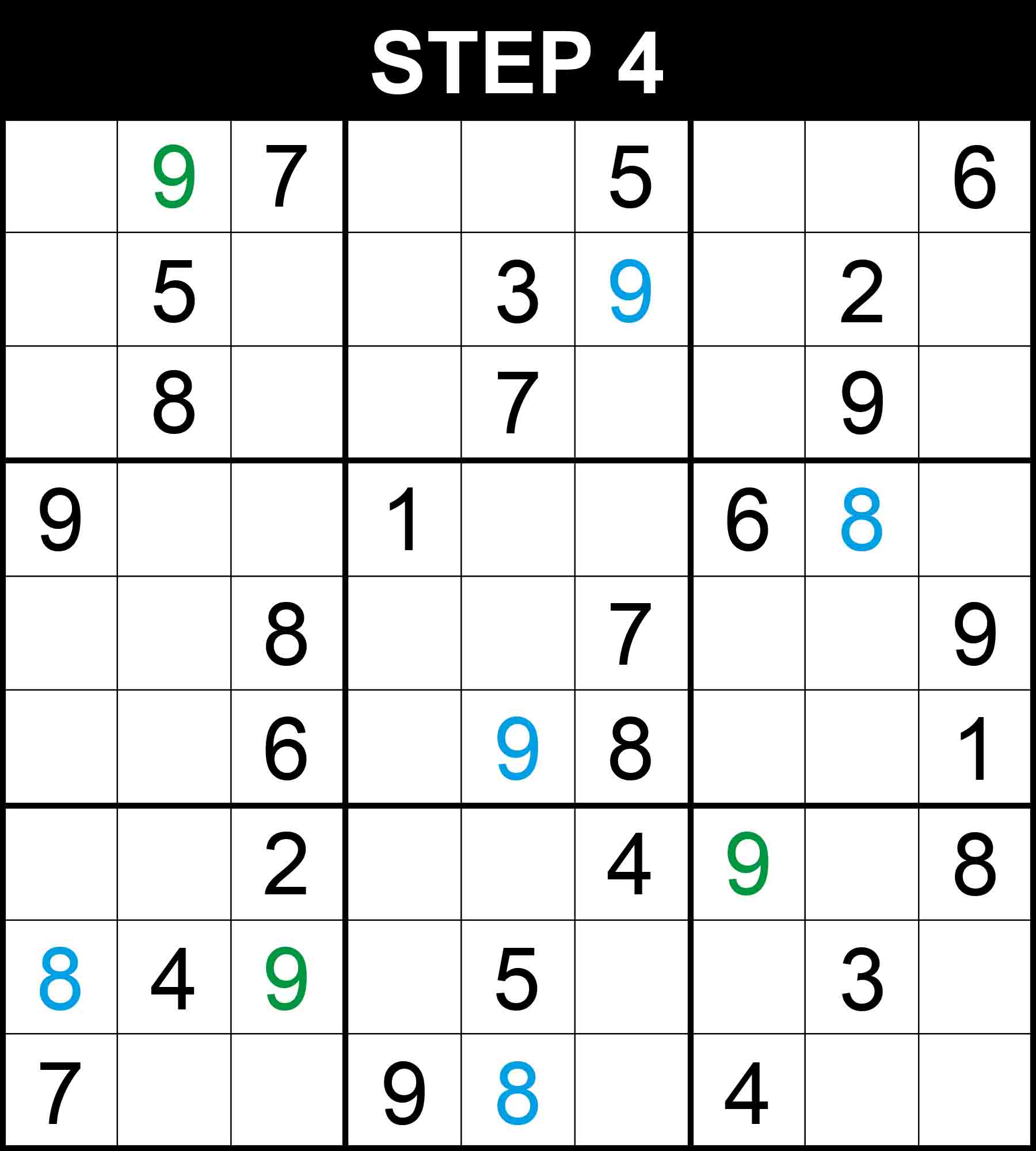 Step-by-Step Sudoku Solution
